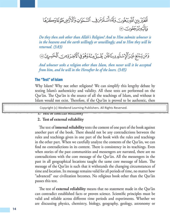 Weekend Learning Islamic Studies Level 7 – Al Barakah Books